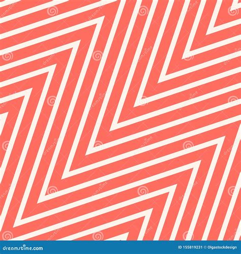 Zigzag Vector Seamless Pattern With Thin Diagonal Lines Stripes Chevron Stock Vector