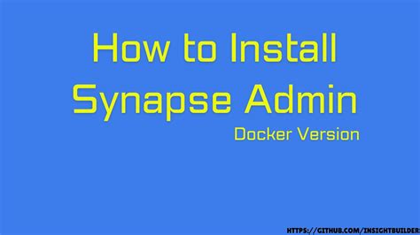How To Synapse Admin Via Docker On Ubuntu Vm Step By Step Explanation