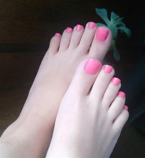 Beautiful Female Feet Russian Girl Showing Her Pretty Toenails