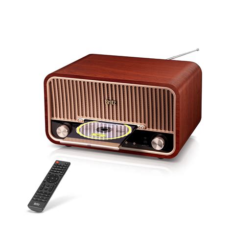 Britz 브리츠 Bz T7800 Plus 레트로 블루투스 일체형오디오 스피커 Fm Cd플레이어 올인원미니오디오프론트로딩스피커일체형출력3015wx2w블루투스