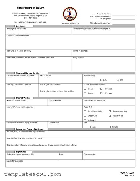 Download Vwc No 3 Form • Templatesowl