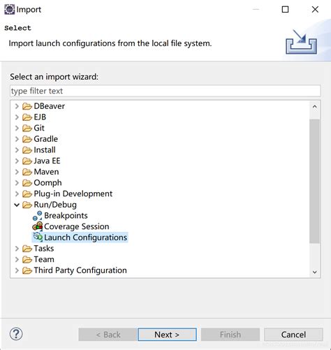 Eclipse：如何导出或导入run Configurations中的配置eclipse Run Configuration Import