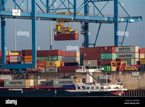 Container Terminal Gateway West Terminal Logport 2 Cargo Ship In