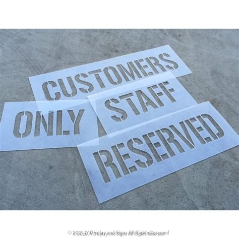 Pedestrian Traffic Area Spary Stencil