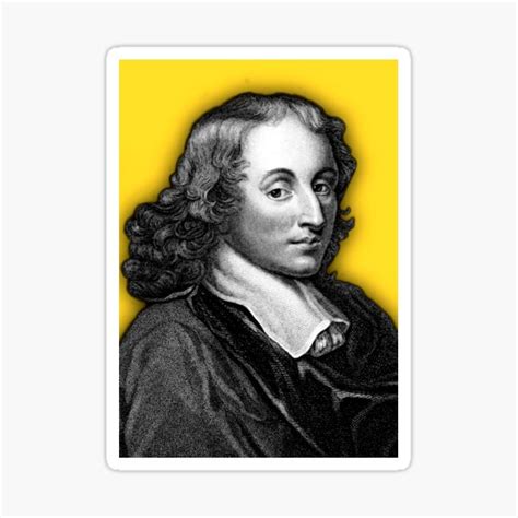 Blaise Pascal Artwork Blaise Pascal Portrait Blaise Pascal Wall Art Sticker For Sale By