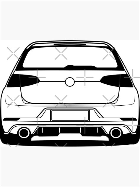 Mk75 Rear View Vector Design Poster For Sale By Autogembg Redbubble