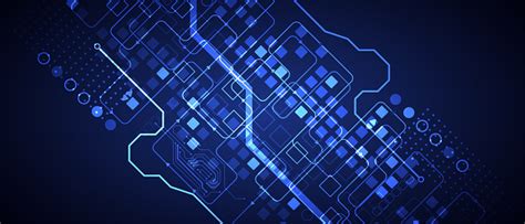 추상기술 개념 회로 기판 높은 컴퓨터 색상 배경 템플릿 비즈니스 기술 프리젠 테이션 콘텐츠 웹을위한 공간이있는 벡터 일러스트레이션 It 지원에 대한 스톡 벡터 아트 및 기타