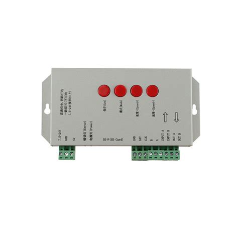 T S LED Pixel Controller Programmable For WS B WS RGB LED Strip