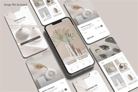 전화 화면 모형 프리미엄 Psd 파일