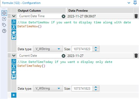 solved automatically display the time of running workflow alteryx