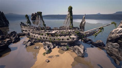 Stranded Pirate Ship Daz 3d Stranded Pirate Ship Daz 3d