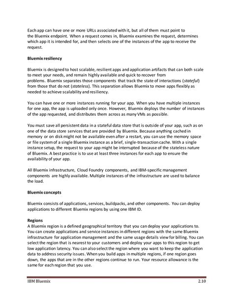 Ibm Bluemix Docx Cloud Computing Internet