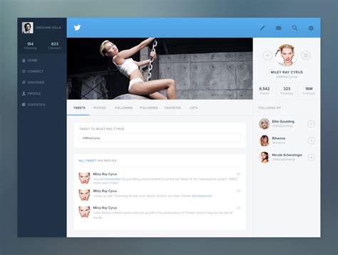twitter redesign dashboard webapp desktop app web design creator
