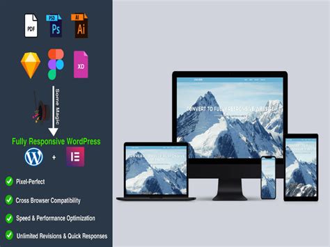 Psdfigmasketchxdaipdf Converted To Wordpress Using Elementor Upwork