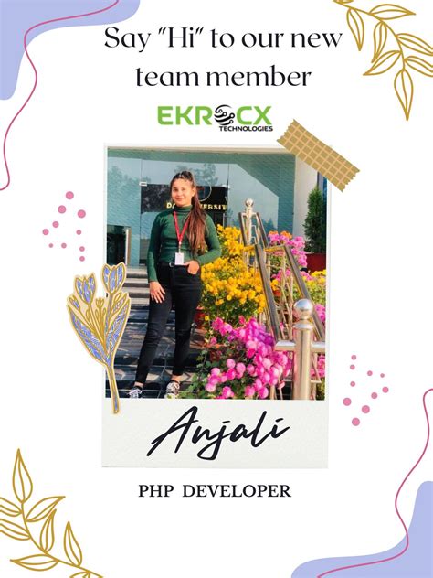 Ekrocx Technologies On Linkedin Welcomeonboard Team Success Php Newjoinee Newmember