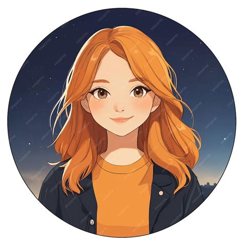 Cute Beautiful Young Girl Cartoon Avatar Illustration Premium Ai