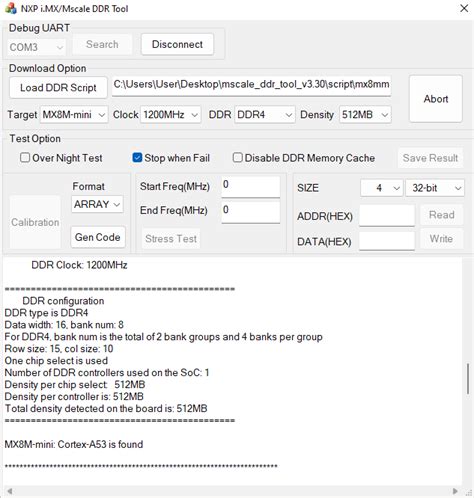 imx8mm ddr stress tool test stuck nxp community