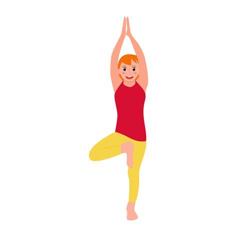 Tree Pose Concepts Vector Art At Vecteezy