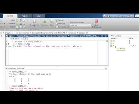 Lesson 4 5 Debugging MATLAB Programming