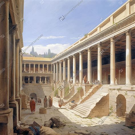 Stoa Poikile In Ancient Athens 300 Bce Photo Of Historical Landmark
