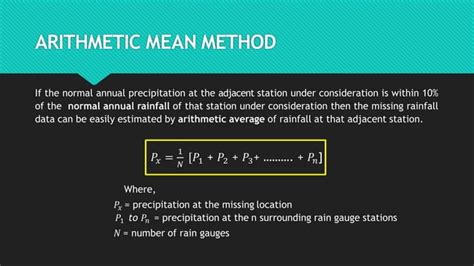 Estimating Missing Rainfall Datapptx Weather Science