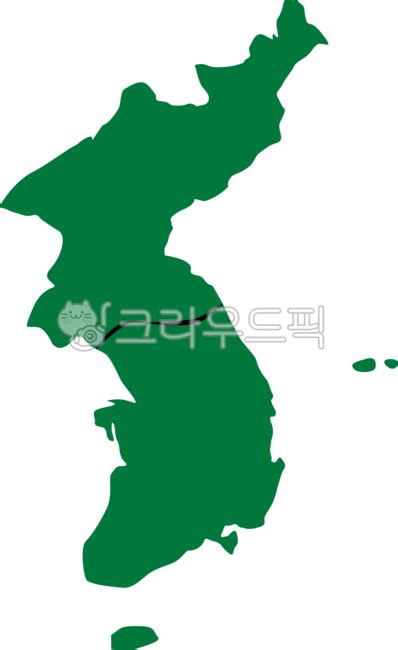 한반도 지도 분단선 대한민국지도 Map 사진 이미지 일러스트 캘리그라피 Hjkang114작가