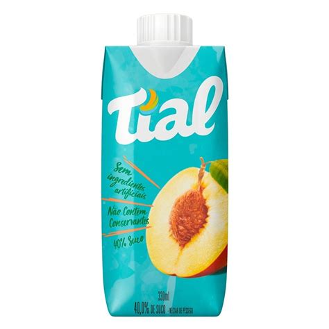 Suco Tial Néctar Pêssego 330ml Embalagem Com 12 Unidades Martins
