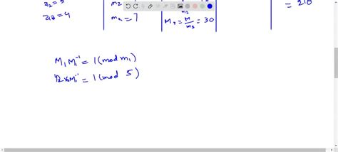 Solved Use The Chinese Remainder Theorem To Solve The Following System Of Congruences X ≡ 2