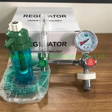 Oxygen Flowmeter With Regulator For Oxygen Cylinder Flowmeter And