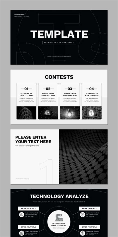 심플한 블랙 프레젠테이션 템플릿 Ppt Design Brochure Layout Powerpoint Design