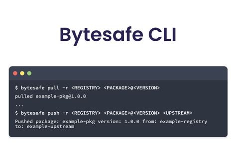 using bytesafe cli bytesafe