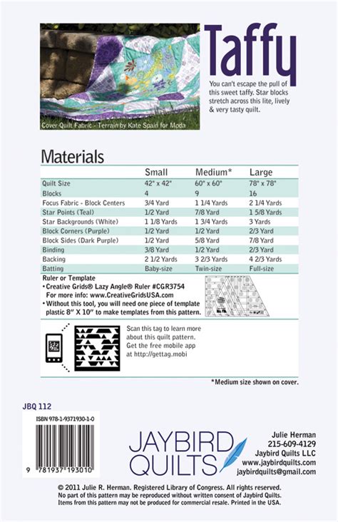 Jaybird Quilts Taffy