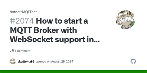 how to start a mqtt broker with websocket support in framework 4 6