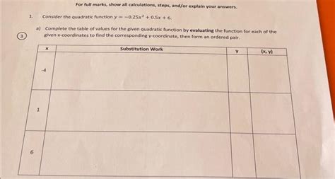 Solved For Full Marks Show All Calculations Steps Andor