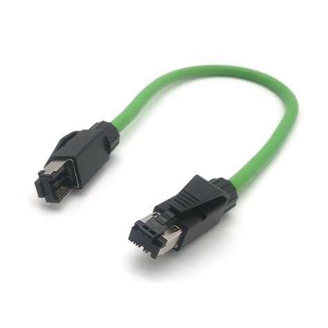 Lan Cable Ethernet Cat 5e Shielded Rj45 Male Connector Molded Double
