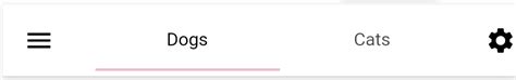 Material Design Flutter App Bar Layout Action Buttons In The Same Row With Tab Bar Stack