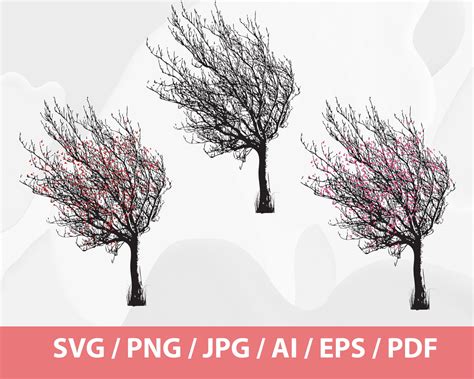Tree SVG Autumn Tree Forest Svg Files Tree Clipart Tree Etsy
