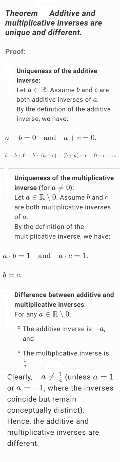 theorem on properties of real numbers 5
