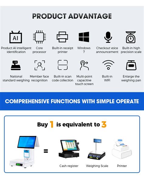 Pos System Scale Precision Weighing For POS Solutions