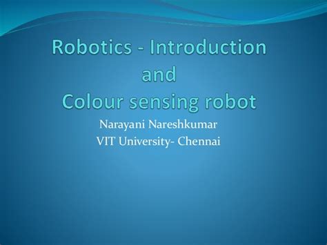 robotics colour sensor