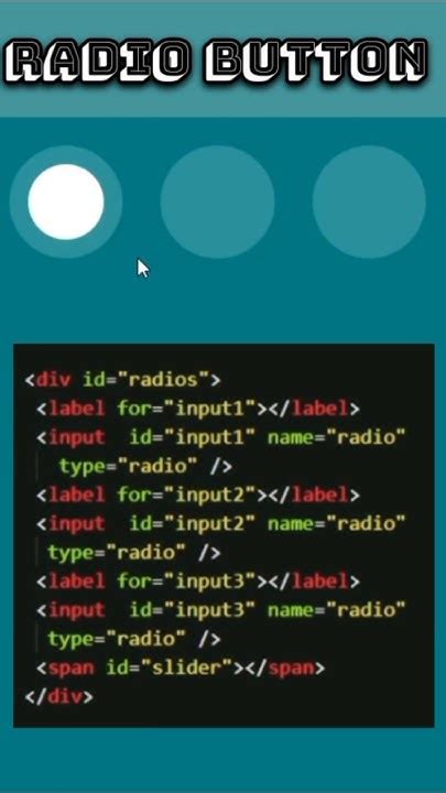 Input Radio Button Html Css Css Html Radio Button Youtube