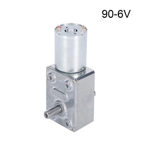 Jgy370 가역 웜기어 모터 고 토크 감속기 6v12v24v 이중 축 소형 금속 모터 6rpm ~ 150rpm 엔진