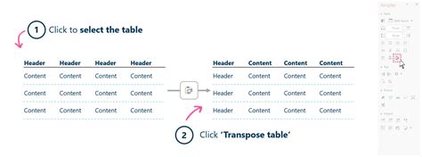 Transpose Table Content Next Generation Tools For Microsoft Office