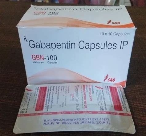 Gabapentin Capsules Ip 100 Mg At ₹ 950 Box In Vijayawada Id