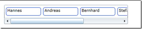 Silverlight Listbox X