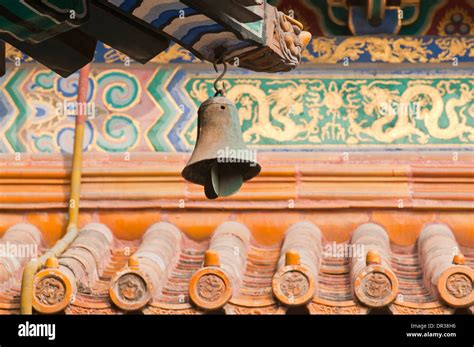 wind bell in yonghe temple also known as yonghe lamasery or simply lama