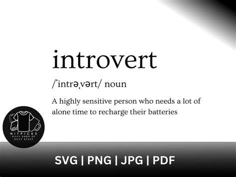 Introvert Definition Svg Png Pdf  Anti Social Loner Homeboy