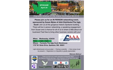 alignable in person networking event