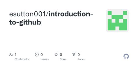 Github Esutton001introduction To Github