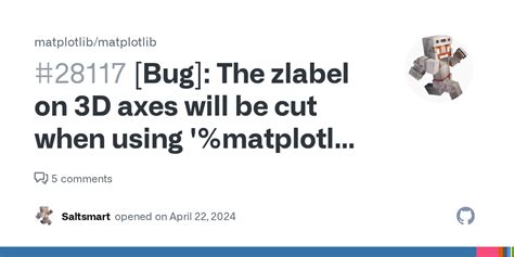 Bug The Zlabel On 3d Axes Will Be Cut When Using Matplotlib Inline In Jupyter · Issue